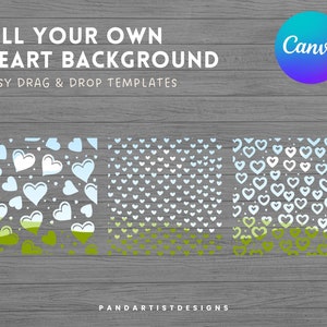 Make Your Own Heart Background on CANVA With Easy Drag and Drop ...