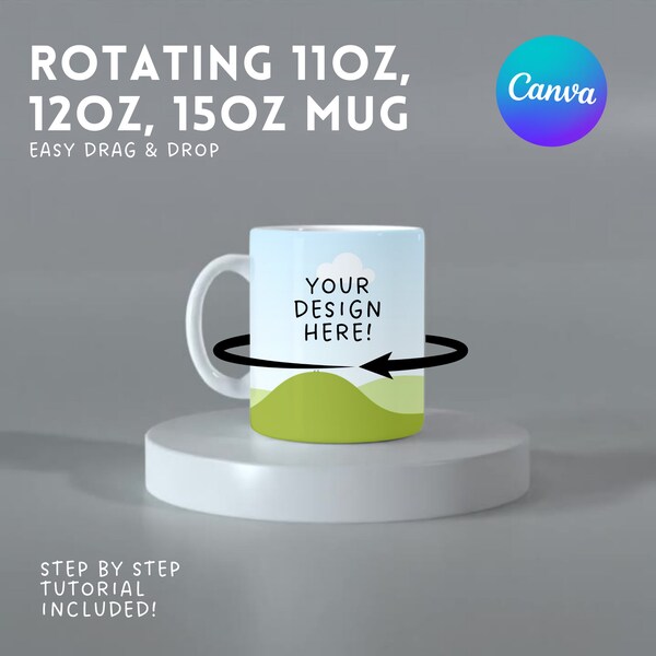 Rotating Mug Mockup - Etsy