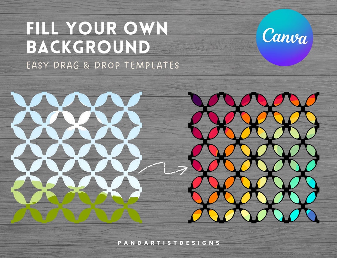 Fill Your Own Seamless Pattern Background on Canva Editable - Etsy
