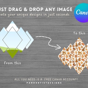 Make Your Own Diamond Design on CANVA With Easy Drag and Drop, Editable ...
