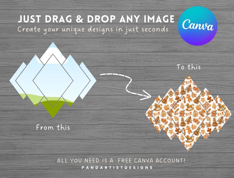 Make Your Own Diamond Design on CANVA With Easy Drag and Drop - Etsy
