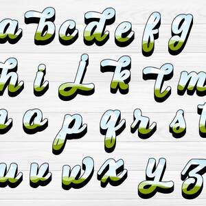 Canva Frames Retro Western Uppercase Lowercase Letters & Numbers ...