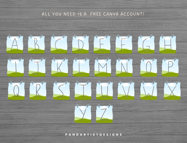 Fill Your Own Doodle Post It Letters on CANVA With Drag and Drop ...