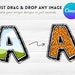 Canva Frame Scribble Alphabet, Doodle Sketch Letters and Numbers - Drag ...