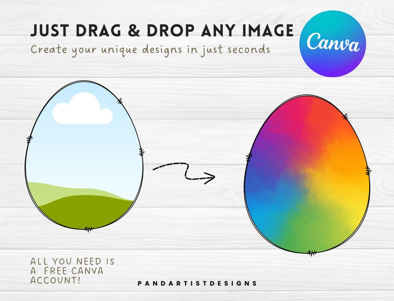 Make Your Own Doodle Easter Design on Canva With Easy Drag & Drop ...