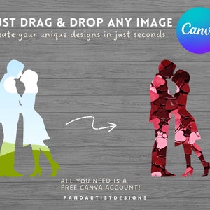 Couple Canva Frames Bundle - Make Your Own Wedding Couples Design ...