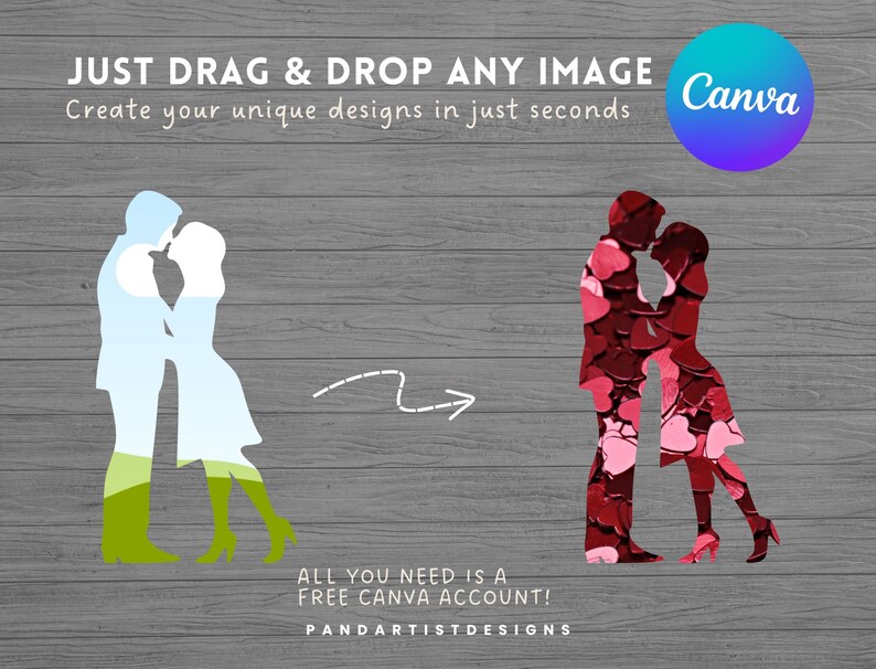 Couple Canva Frames Bundle - Make Your Own Wedding Couples Design ...