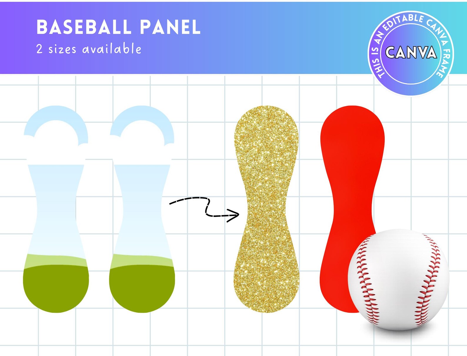 Sports Panel Template BUNDLE, Custom Basketball Panel, Printable ...