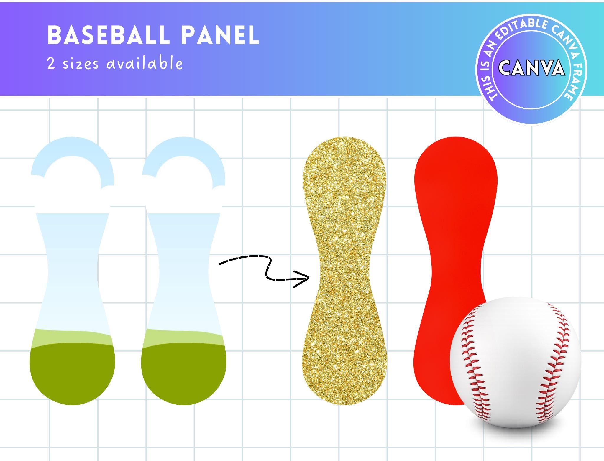 Sports Panel Template BUNDLE, Custom Basketball Panel, Printable ...
