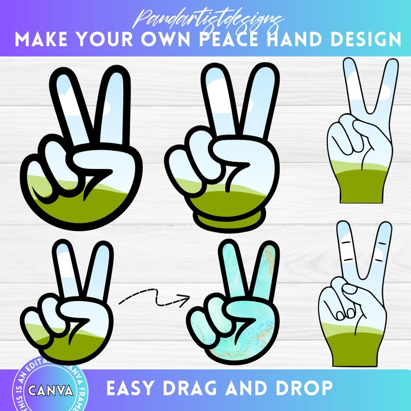 Peace Signs Hand - Etsy