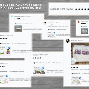 Canvasframes halve letters Vul je eigen gesplitste sjabloonletters en ...