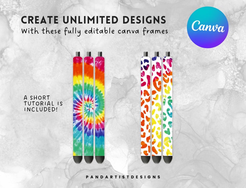 Make Your Own Small Pen Epoxy Mockup on Canva With Easy Drag and Drop 1 ...