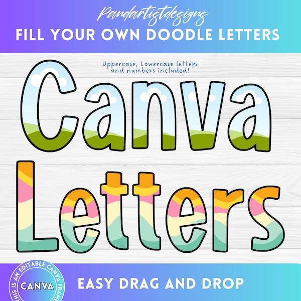 Frame Font for Canva - Etsy