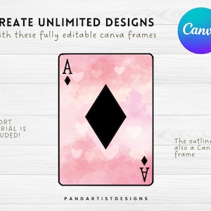 Make Your Own Ace Playing Cards Design on CANVA - Canva Frame Bundle ...
