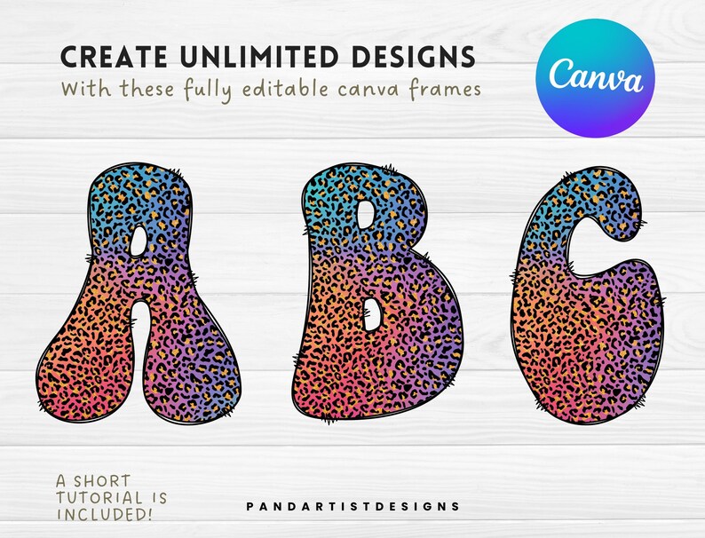 Fill Your Own Retro Groovy Doodle Letters, Canva Frame Alphabet, Drag ...