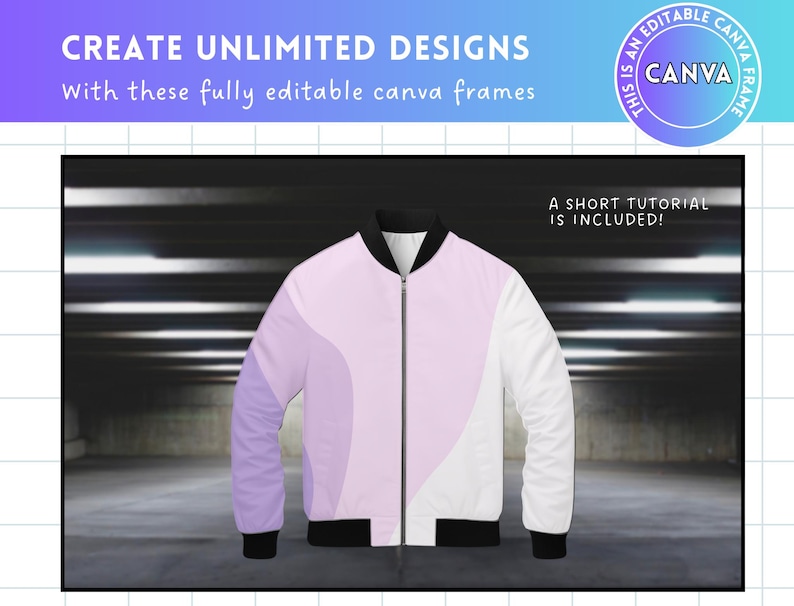 Make Your Own AOP Men's Bomber Jacket Mockup on Canva With Easy Drag ...