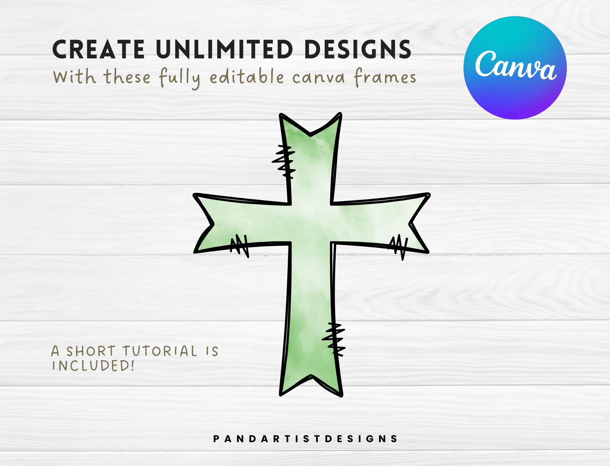 Make Your Own Doodle Cross Design on CANVA With Easy Drag and Drop ...