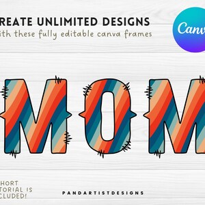 Fill Your Own Doodle Western Letters on CANVA With Easy Drag and Drop ...