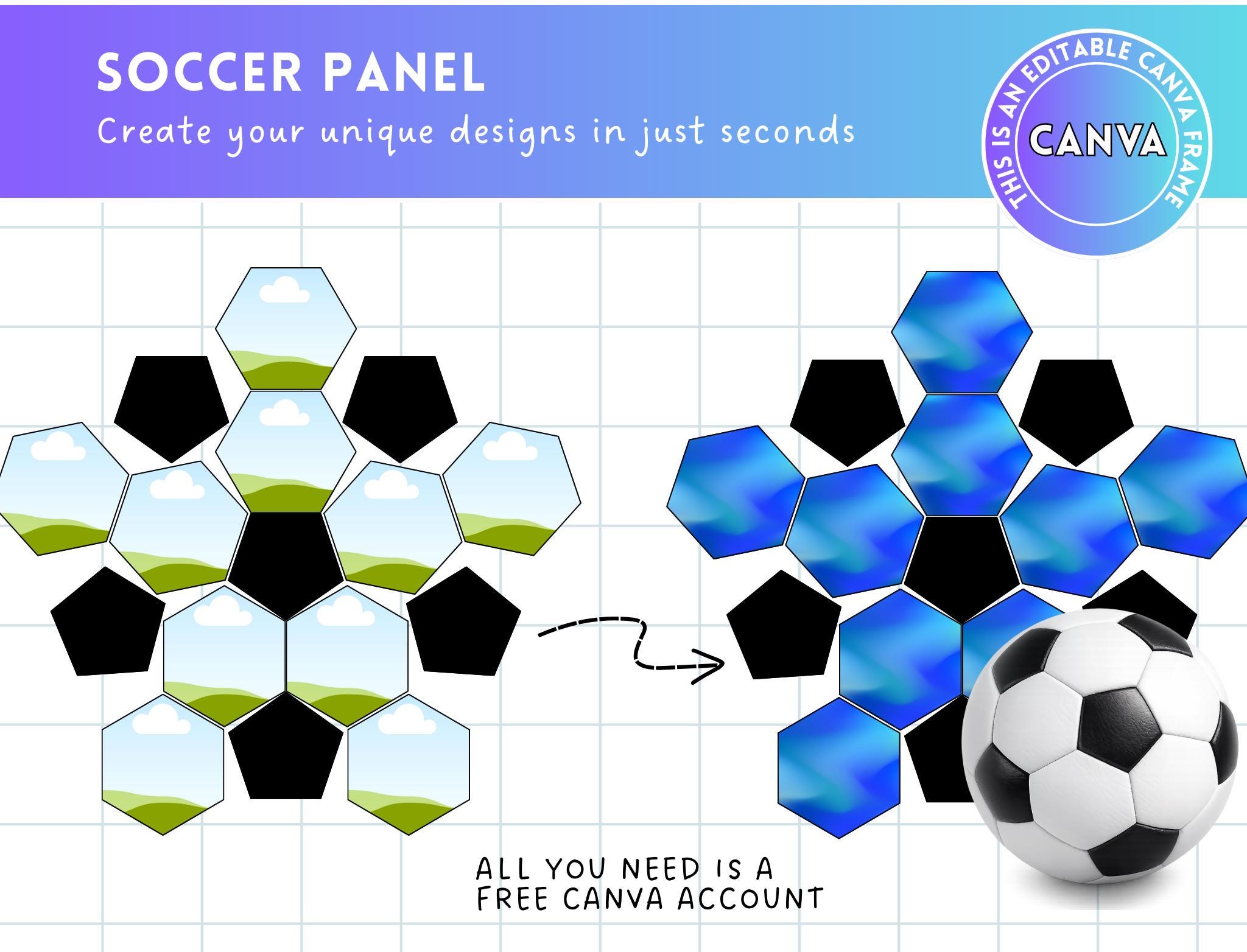 Sports Panel Template BUNDLE, Custom Basketball Panel, Printable ...