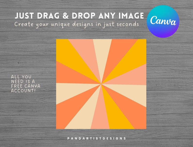 Make Your Own Retro Background on CANVA With Easy Drag and Drop ...
