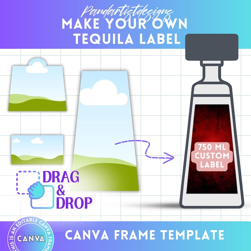 Canva Template Liquor - Etsy