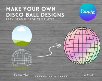 Canva Disco Ball Template - Etsy