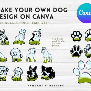 Make Your Own Dog Lover Design on Canva Dogs CANVA Frame - Etsy