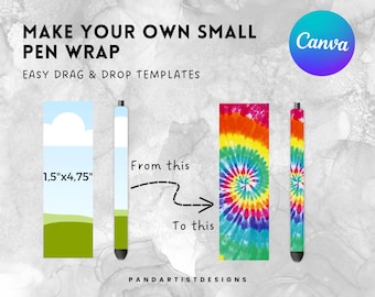 Make Your Own Small Pen Epoxy Mockup on Canva With Easy Drag - Etsy