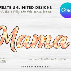 Canva Frames Retro Western Uppercase Lowercase Letters and Numbers ...