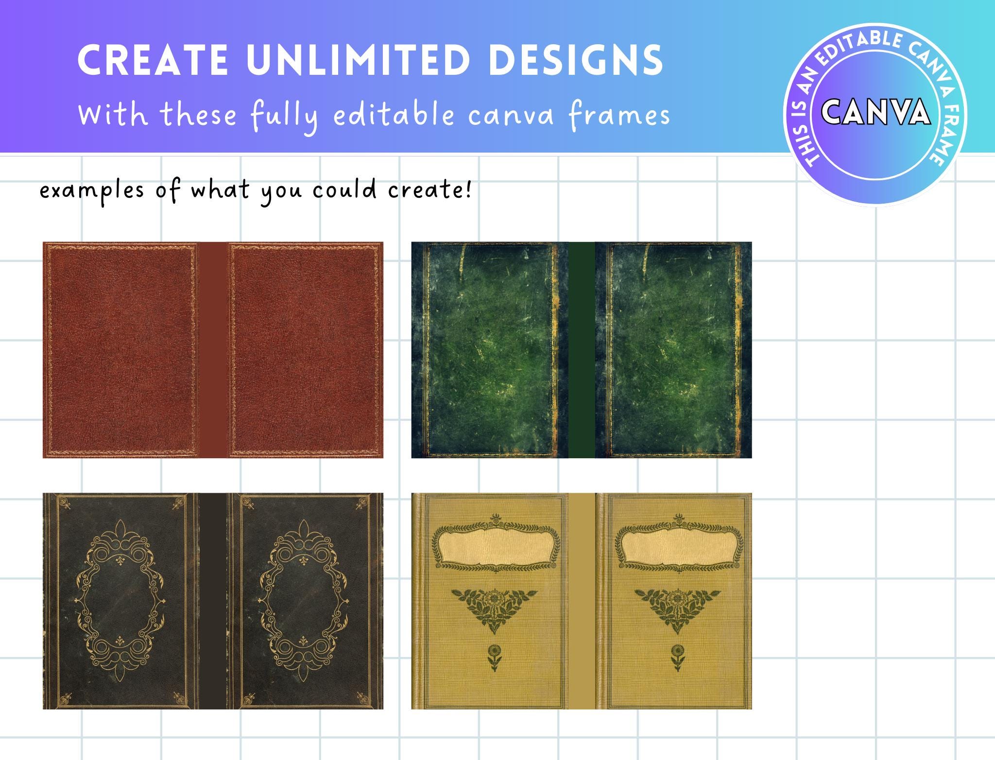 Mini Book Editable Canva Template, Mini Book Cover Design, Printable ...