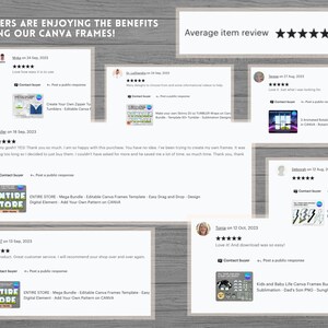 Sea Turtle Canva Frames Bundle - Make Your Own Tortoise Design - Easy ...