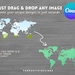 Fill Your Own World Map on Canva - Editable CANVA Frame Template - Easy ...