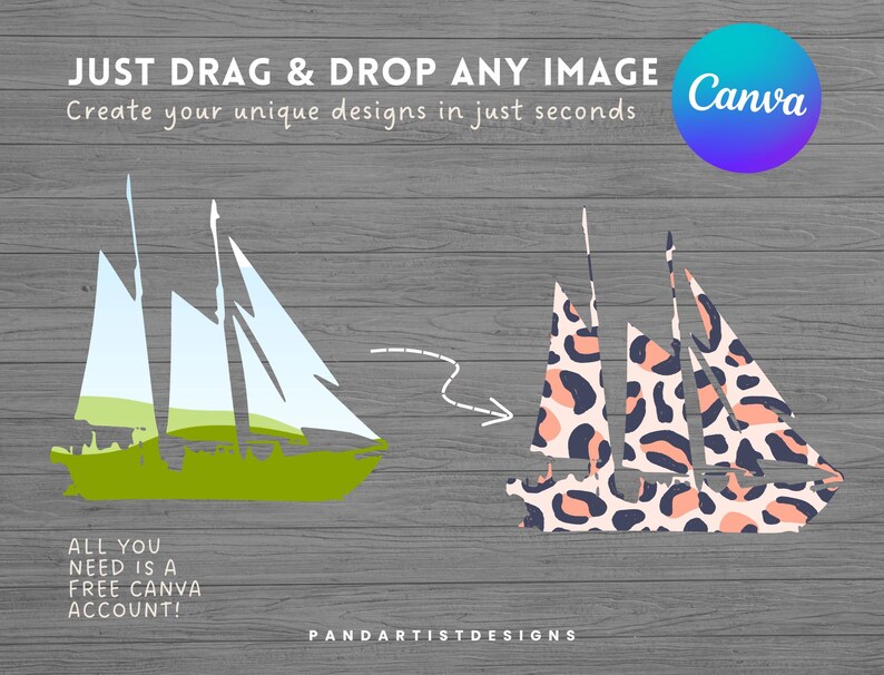 Make Your Own Sailboat Design on CANVA Pirate Silouhette - Etsy