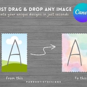 Fill Your Own Doodle Stamps Letters on CANVA - Canva Frames Bundle ...