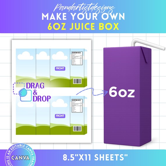 Juice Box Template Canva