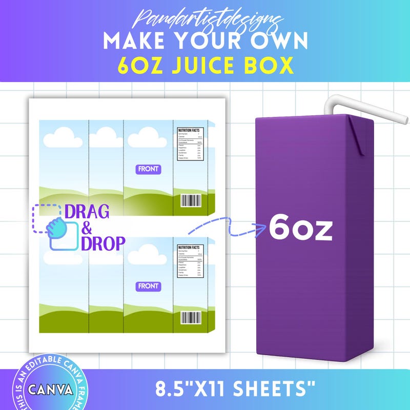 Juice Box Wrapper - Etsy