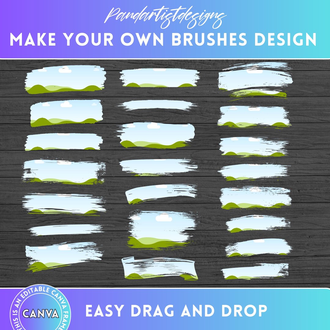 DIY Make Your Own Paint Brush With Distressed Edges - Drag and Drop ...