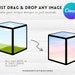 Custom Your 3D Cube Shape Design on CANVA - Canva Frame Bundle - Drag ...