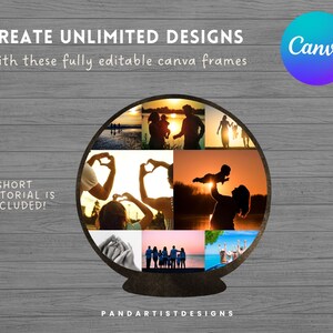 DIY Snowball Snow Globes Photo Collage Design on CANVA - Editable Canva ...