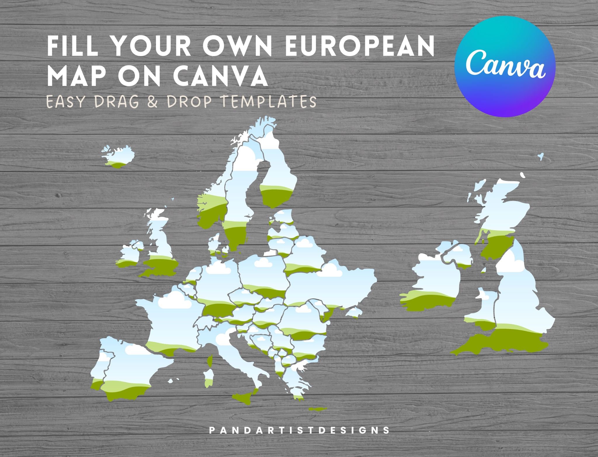 Map Of Europe Fill In