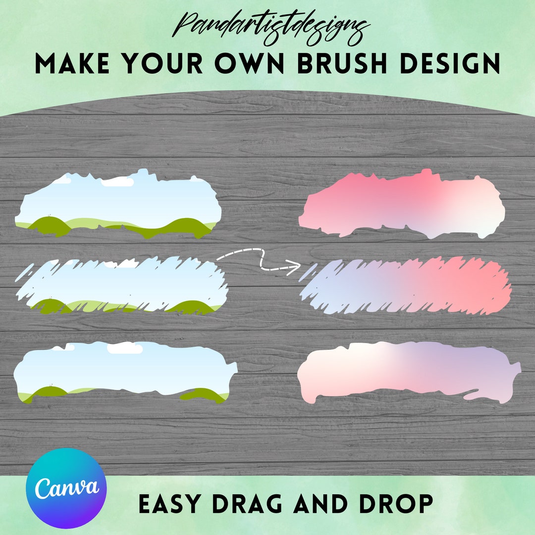 Make Your Own Paint Brush Png on CANVA With Easy Drag and Drop Editable ...
