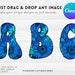 Fill Your Own Retro Groovy Doodle Letters, Canva Frame Alphabet, Drag ...