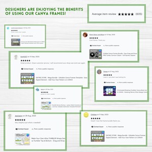 Design Your Own Puzzle, CANVA Frames Bundle With Easy Drag and Drop ...