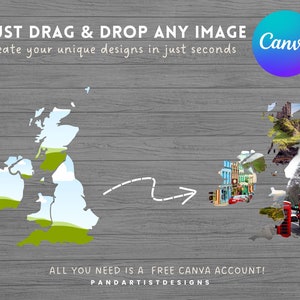 Fill Your Own Europe Map on Canva - European Countries CANVA Frame ...
