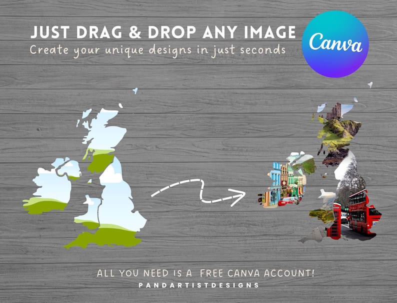 Fill Your Own Europe Map on Canva - European Countries CANVA Frame ...