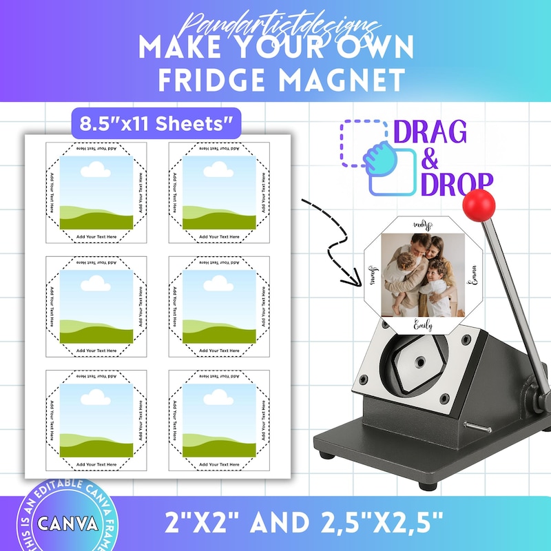 Square Magnet Digitals - Etsy