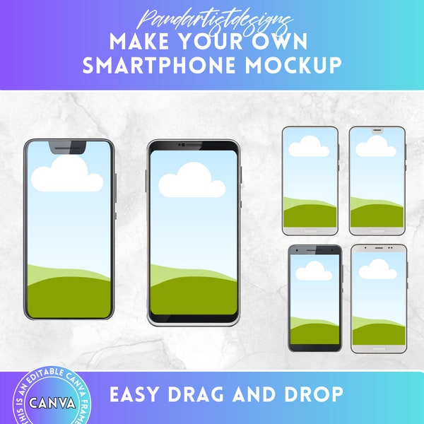 Templates Canva Phone Background - Etsy