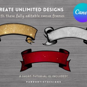 Make Your Own Ribbon Banner Design on CANVA - Drag and Drop - Header ...