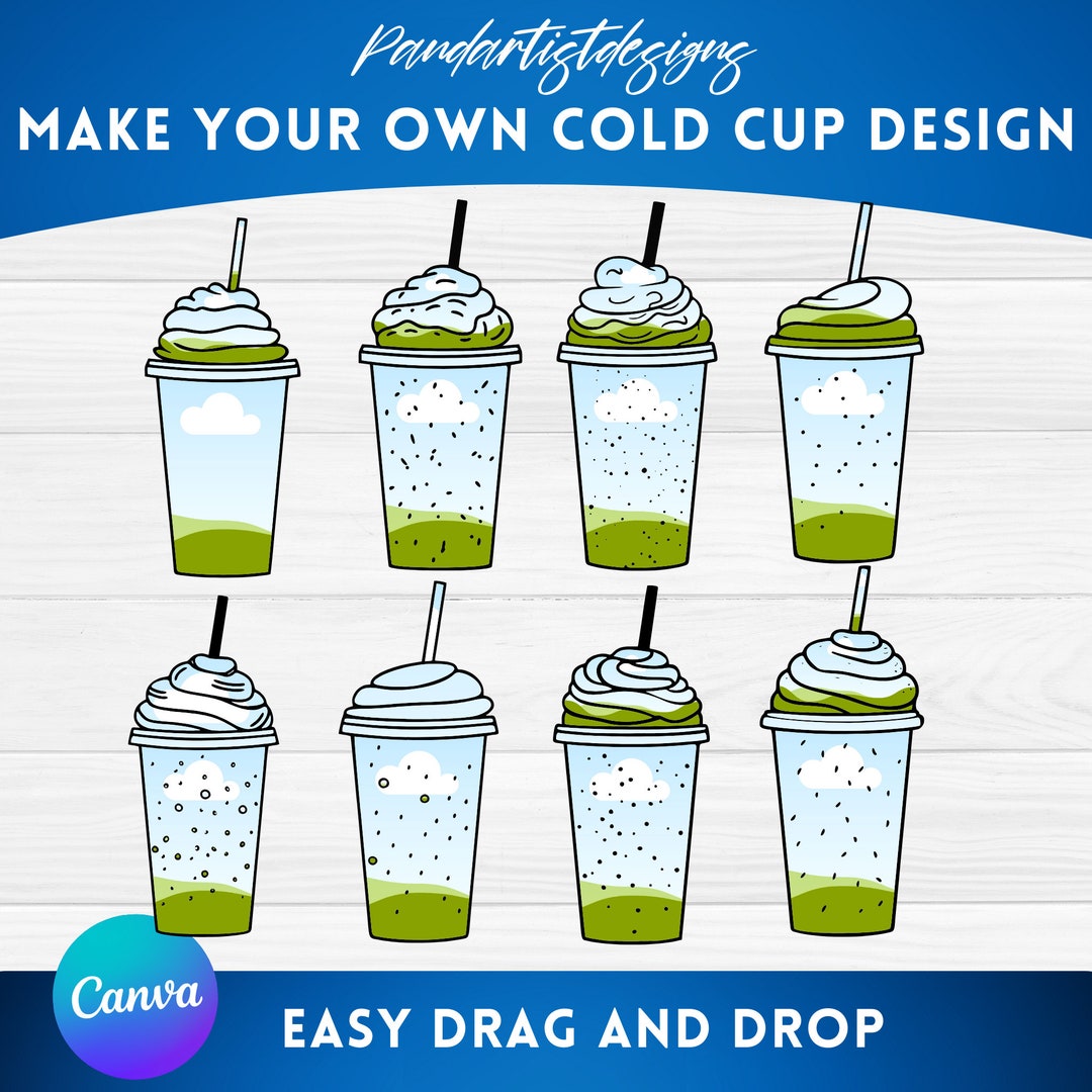 Make Your Own Cold Cup on CANVA With Easy Drag and Drop Commercial Use ...