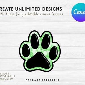 DIY Make Your Own Doodle Paw Print Design on CANVA With Easy Drag and ...
